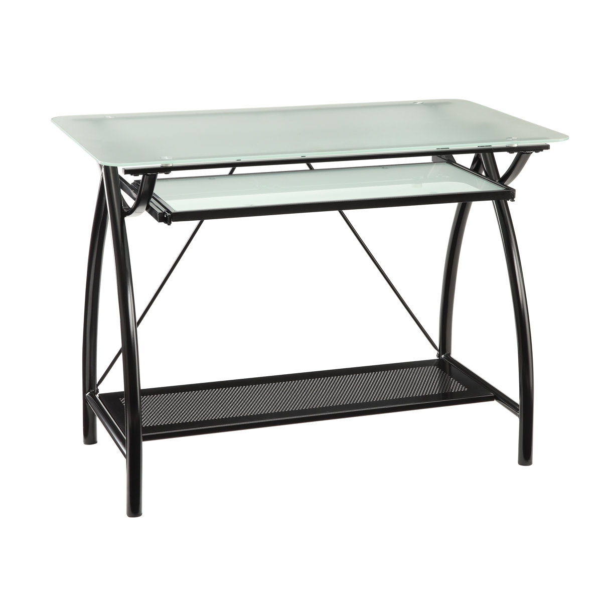 Symple Stuff Bonita Glass Computer Desk And Reviews Wayfair 5528